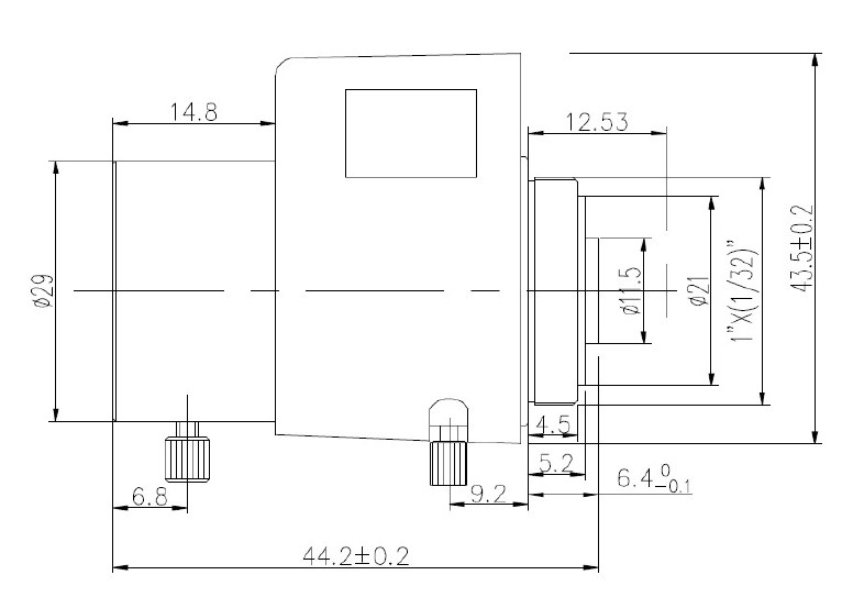 1/2.7" 3.0-11mm F1.4 3Megapixel CS-mount Auto IRIS Vari-focal IR Lens
