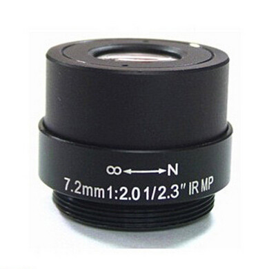 1/2.3" 7.2mm F2.4 8Megapixel CS Mount Non-Distortion IR Board Lens for ...