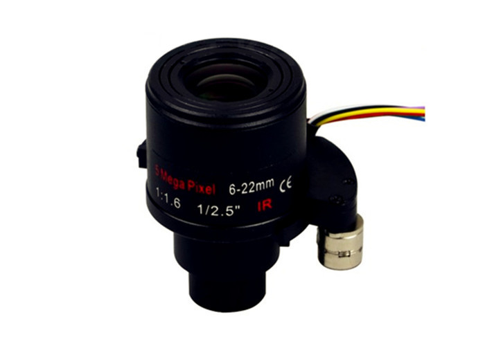 1/2.5" 6-22mm 5Megapixel F2.2 Φ14 Mount Fixed IRIS Motorized Zoom/Focus ...