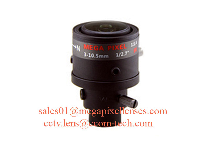 1/2.7" 3-10.5mm F1.4 3MP D14/CS Mount Fixed/DC Auto/P-IRIS Manual/Motorized Vari-focal Lens for ...