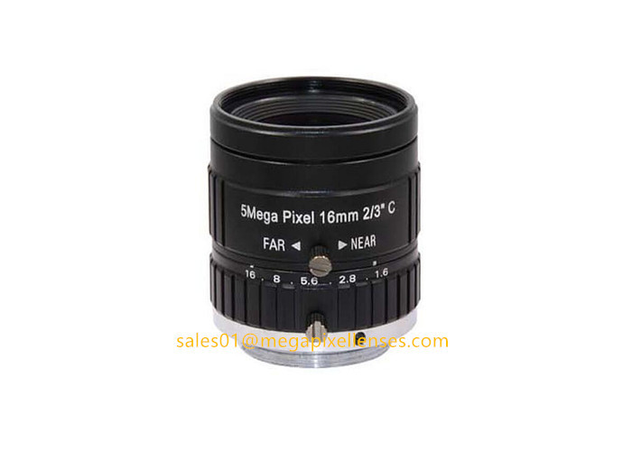 2/3" 16mm F1.6 Megapixel Manual IRIS C Mount Industrial FA Lens, 16mm ...